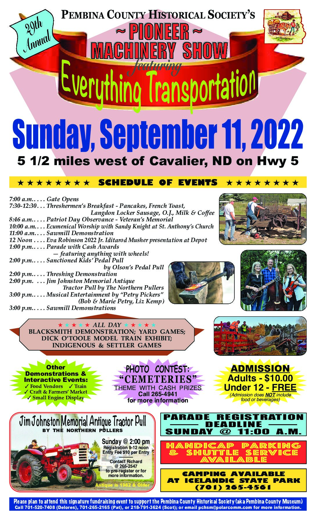 29th Annual Pioneer Machinery Show - Cavalier Chamber of Commerce