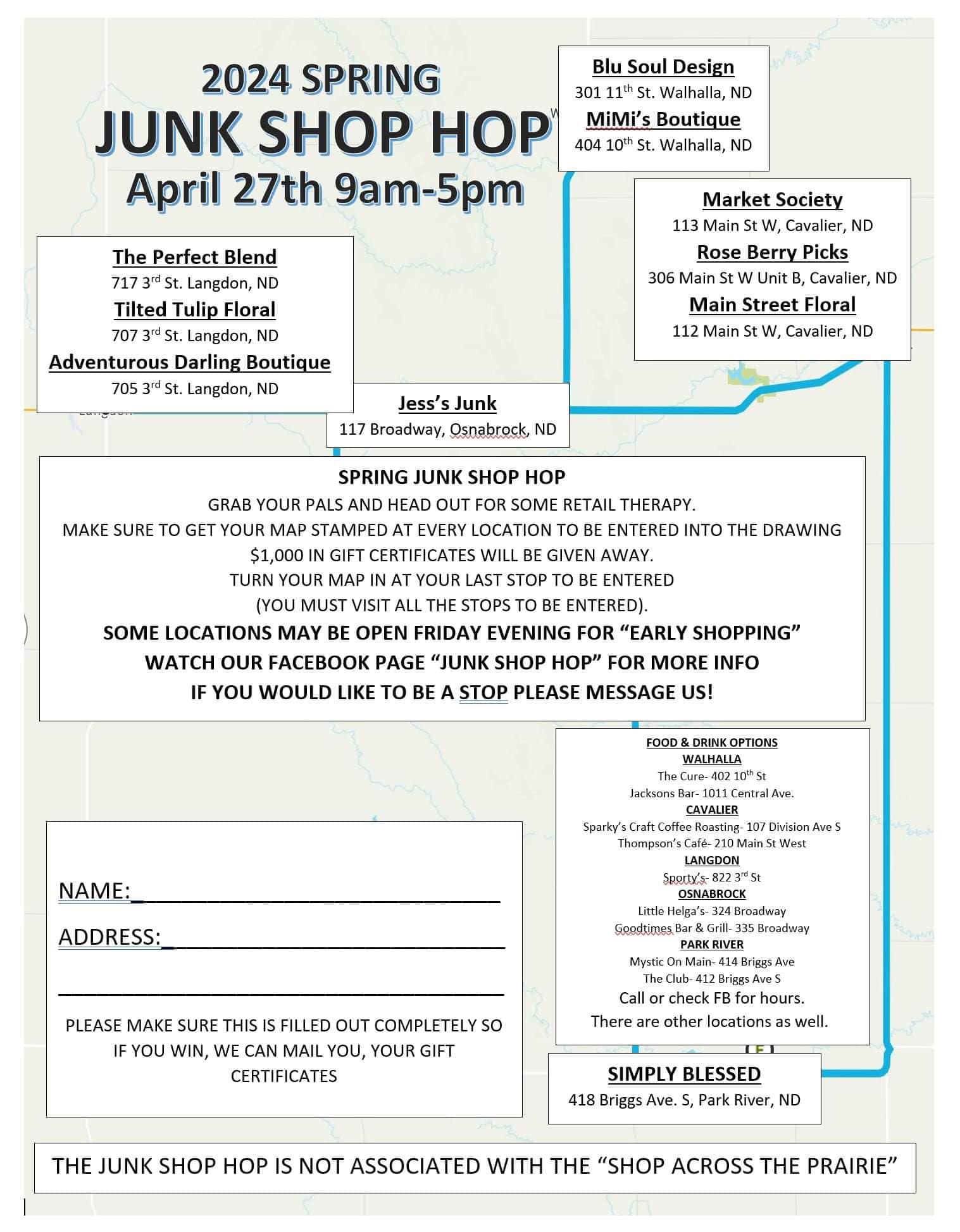 Junk Shop Hop - Cavalier Chamber of Commerce