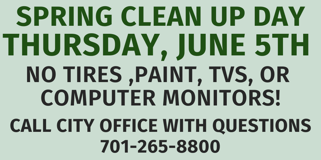 City-Wide Spring Clean Up Day - Cavalier Chamber of Commerce